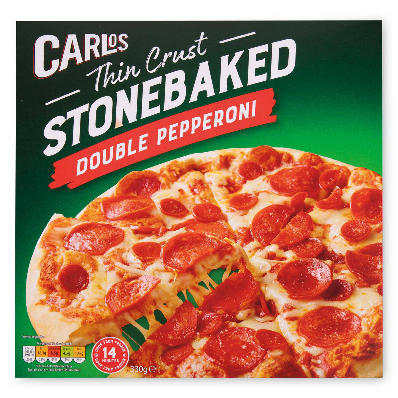 Thin Crust Stonebaked Double Pepperoni Pizza | ALDI IE