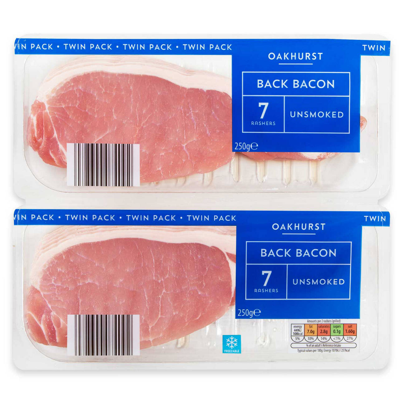 Unsmoked Back Bacon 2 x 7 Pack | ALDI UK