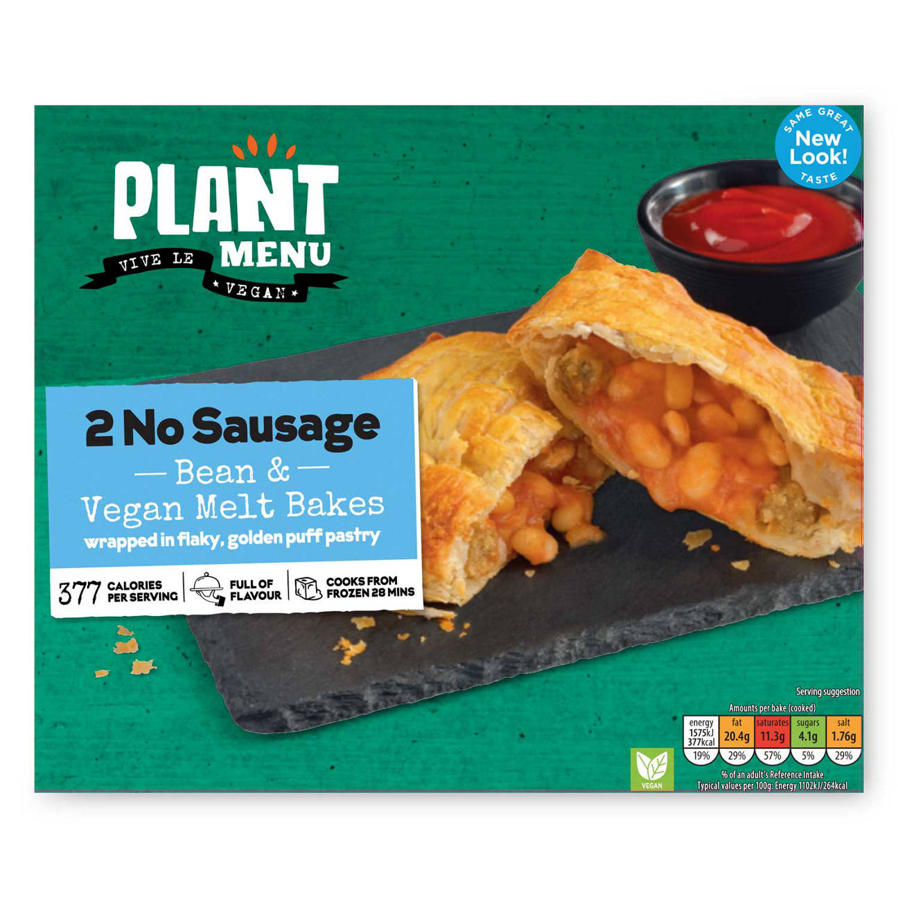 No Sausage Bean & Vegan Melt Bakes 2 Pack | ALDI IE