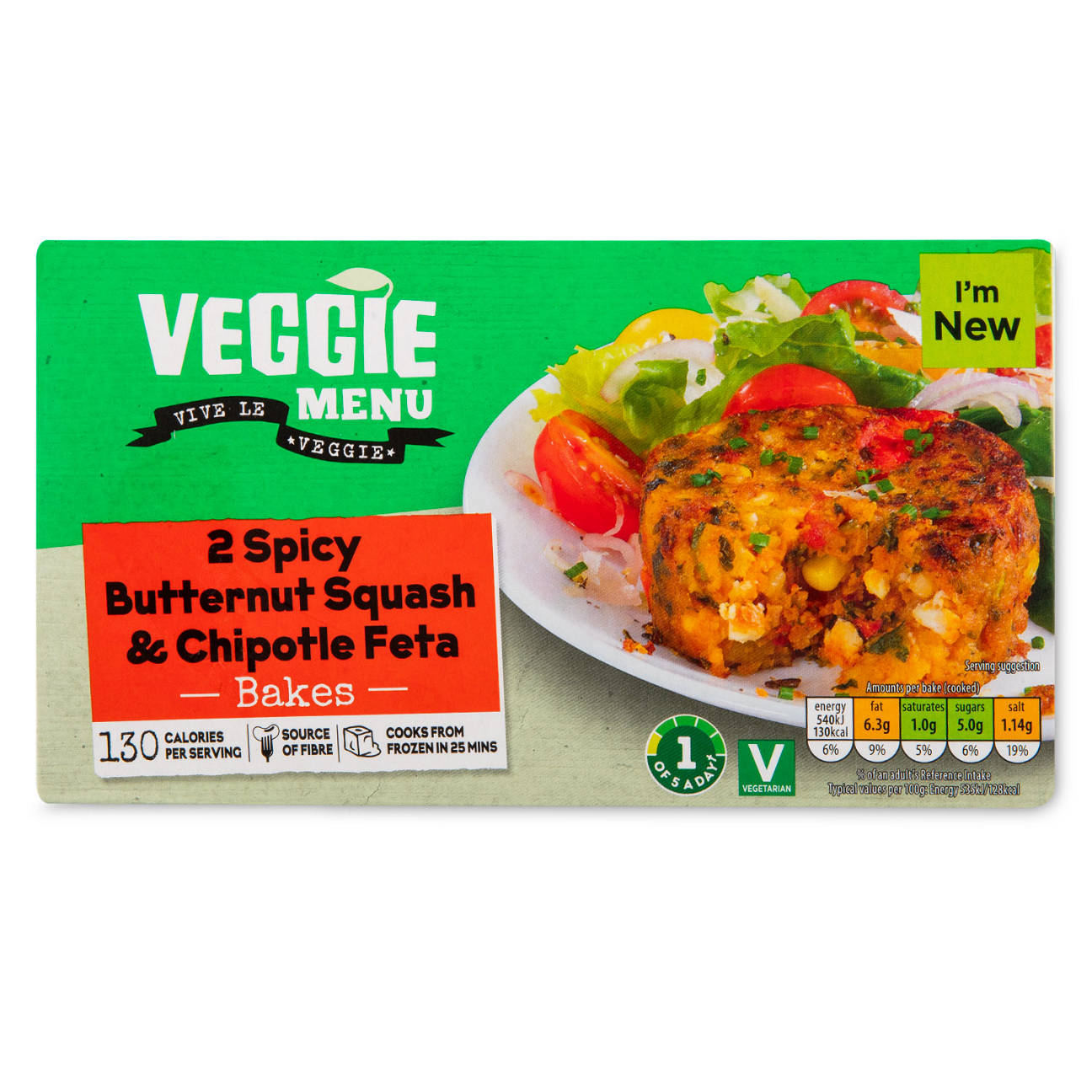 Spicy Butternut Squash & Chipotle Feta Bakes 2 Pack | ALDI UK