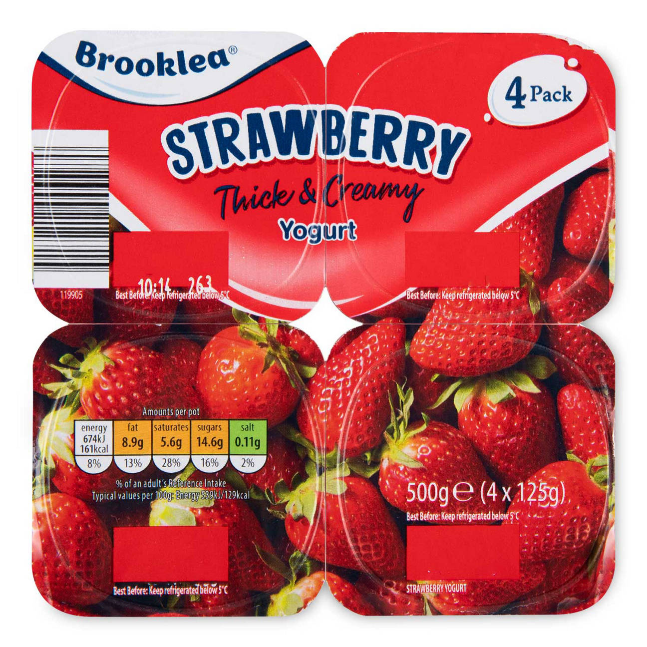 Strawberry Thick & Creamy Yogurt 4 Pack | ALDI UK