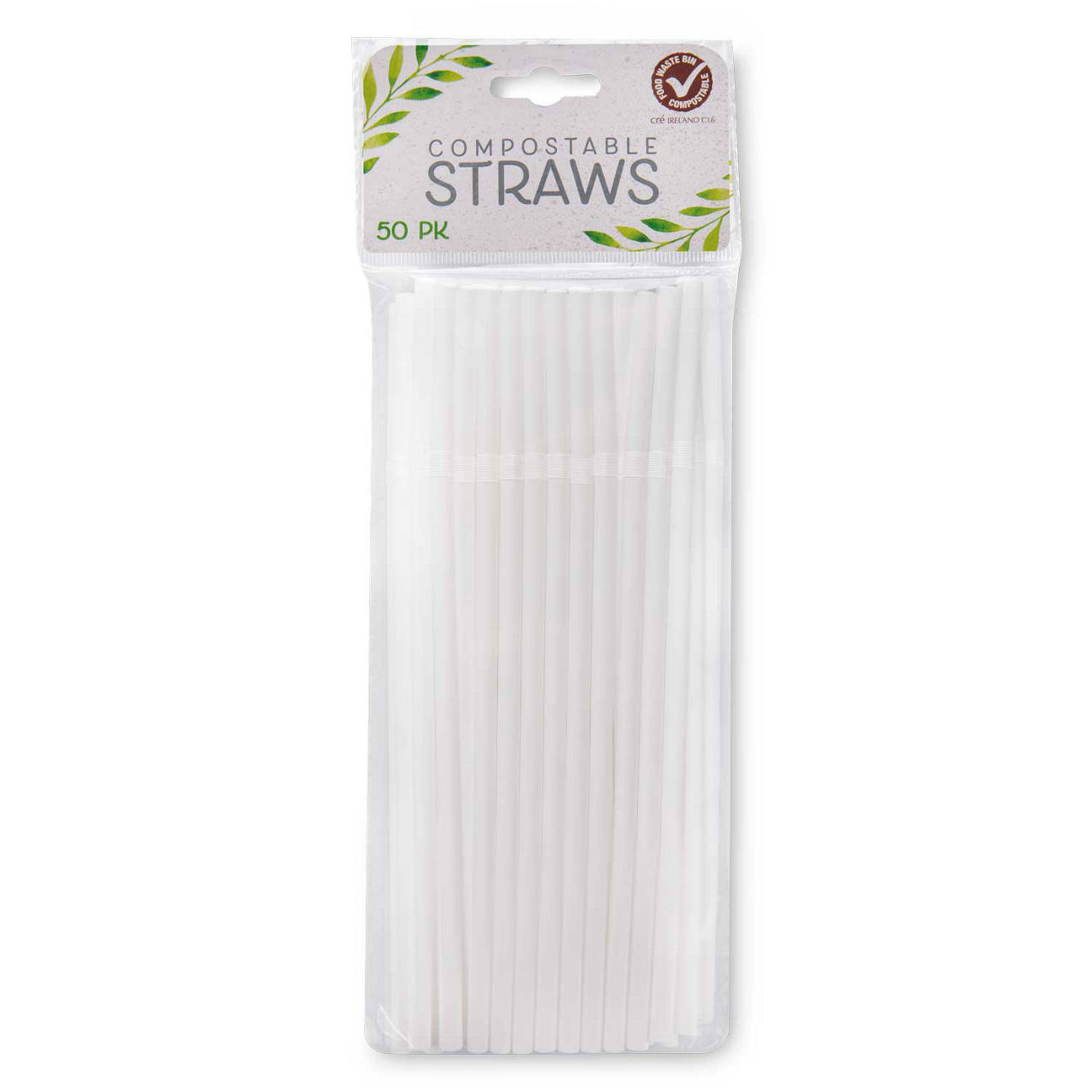 Compostable Straws 50 Pack | ALDI IE