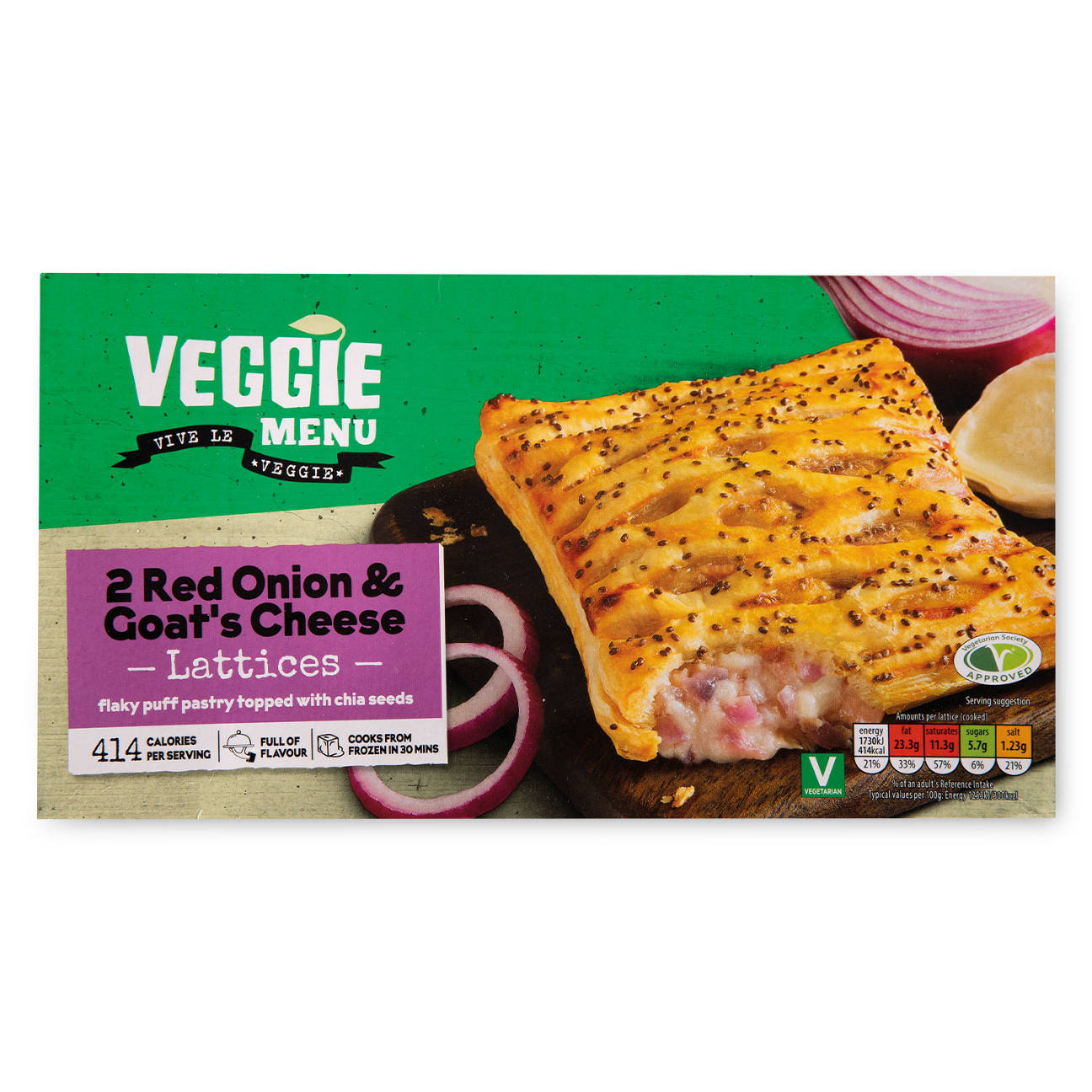 Red Onion & Goats Cheese Lattices 2 Pack | ALDI UK