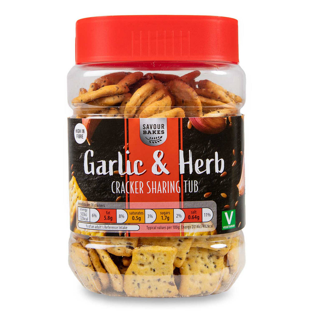 Garlic & Herb Cracker Sharing Tub | ALDI UK