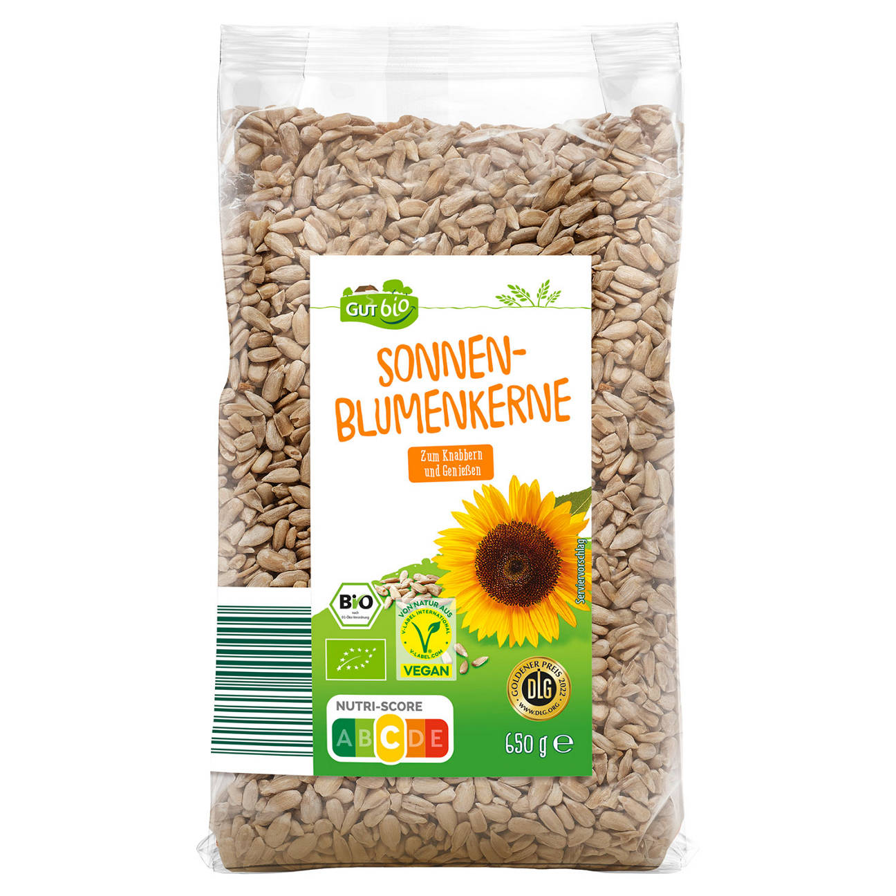 Bio-Kerne 650 g, Sonnenblumenkerne