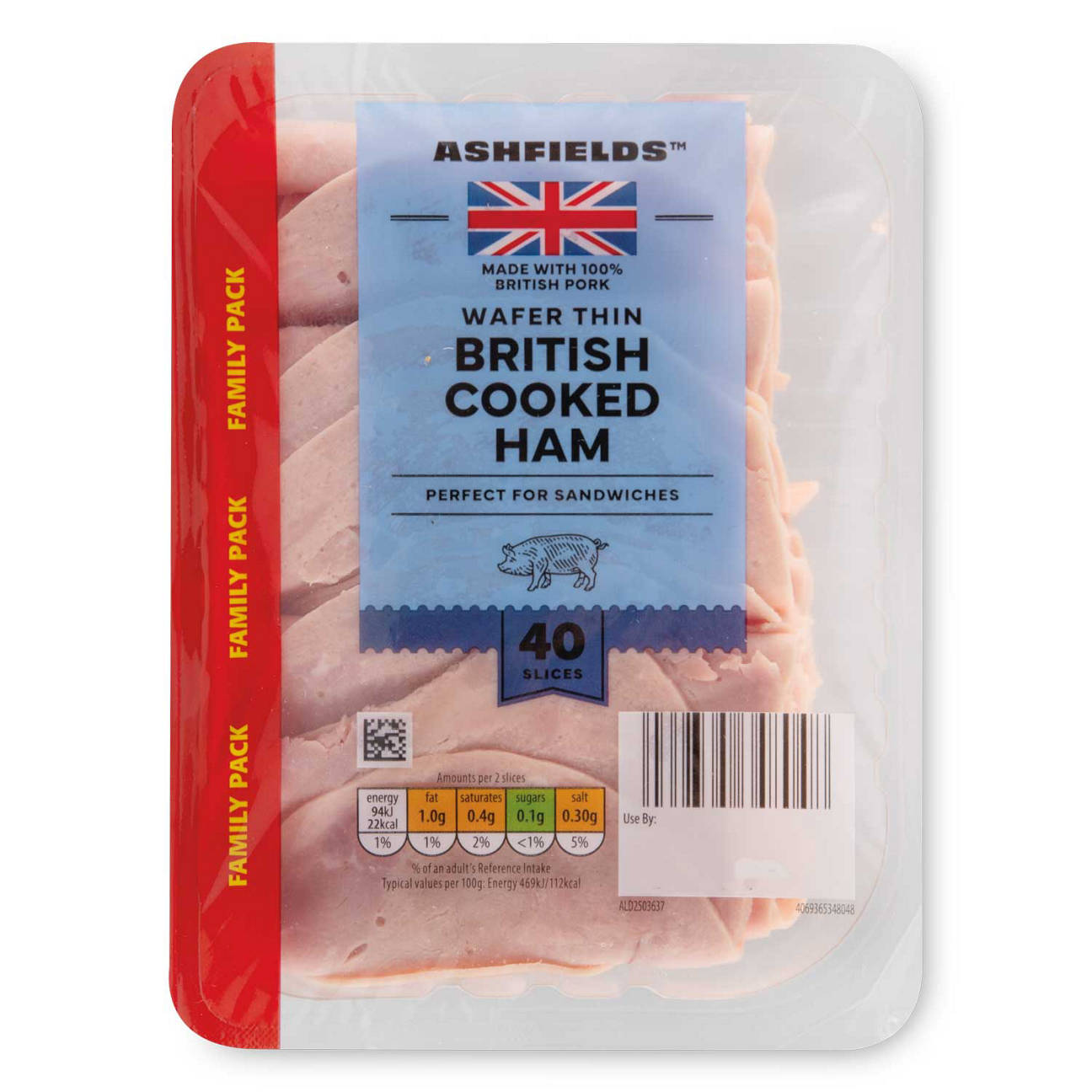 Wafer Thin British Cooked Ham 40 Slices | ALDI UK
