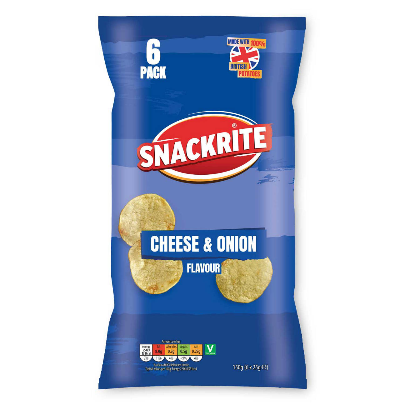 Cheese & Onion Crisps 6 Pack | ALDI UK