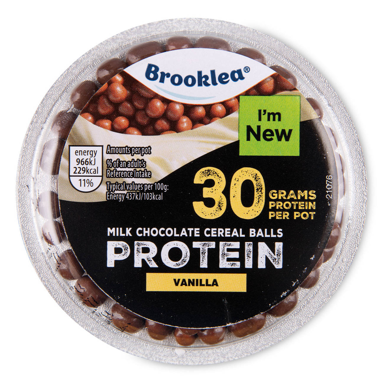Vanilla Flavoured Protein Yogurt with Milk Chocolate Balls | ALDI UK