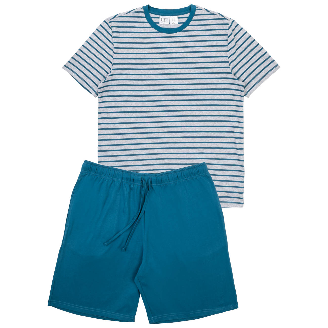 Herren-Shorty Pyjama, Streifen/Blau, Gr. M| ALDI SUISSE