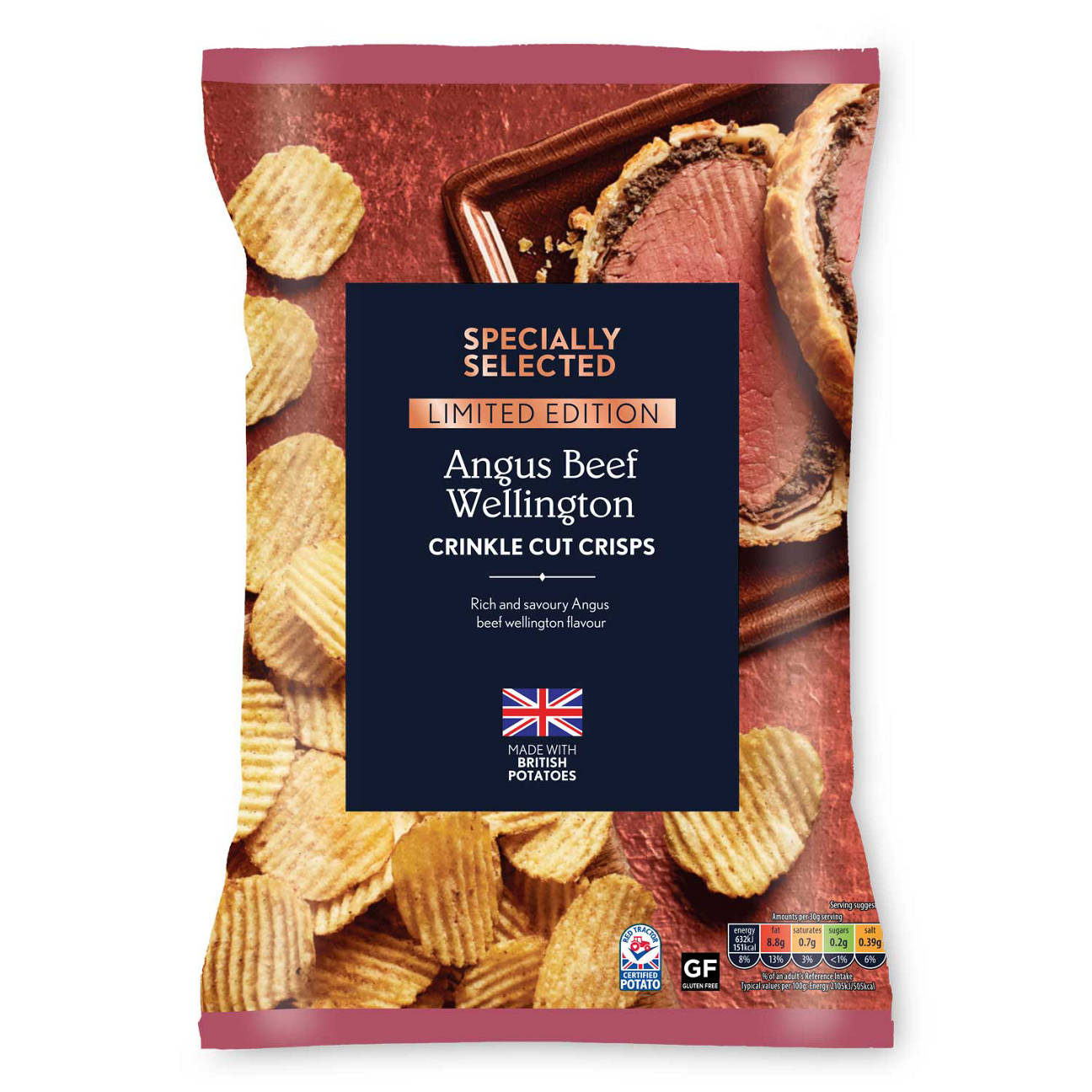 Beef Wellington Crinkle Crisps | ALDI UK