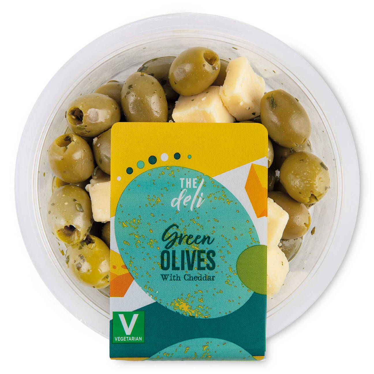 Pitted Green Olives With Cheddar | ALDI UK