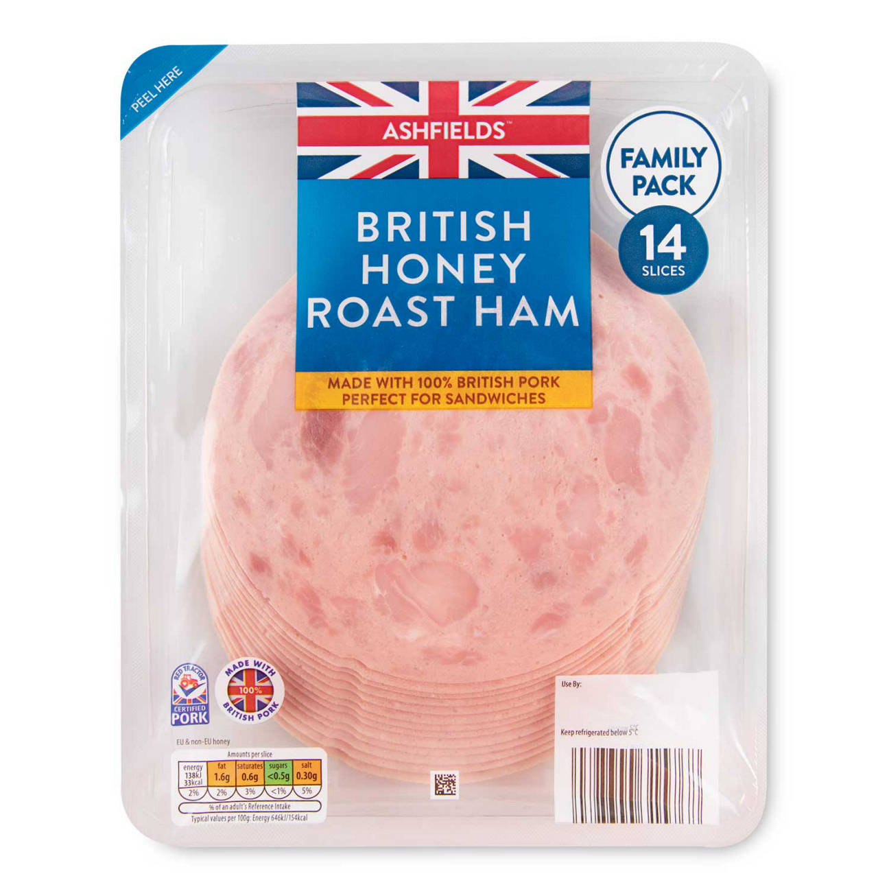 British Honey Roast Ham Family Pack 14 Slices | ALDI UK