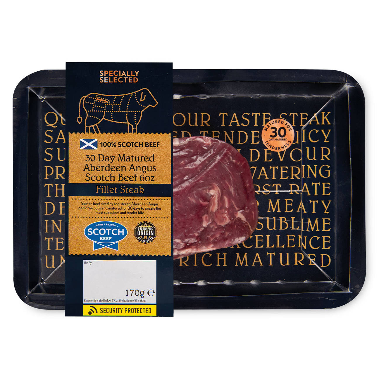 100% Scotch Beef 30 Day Matured Aberdeen Angus 6oz Fillet Steak | ALDI UK