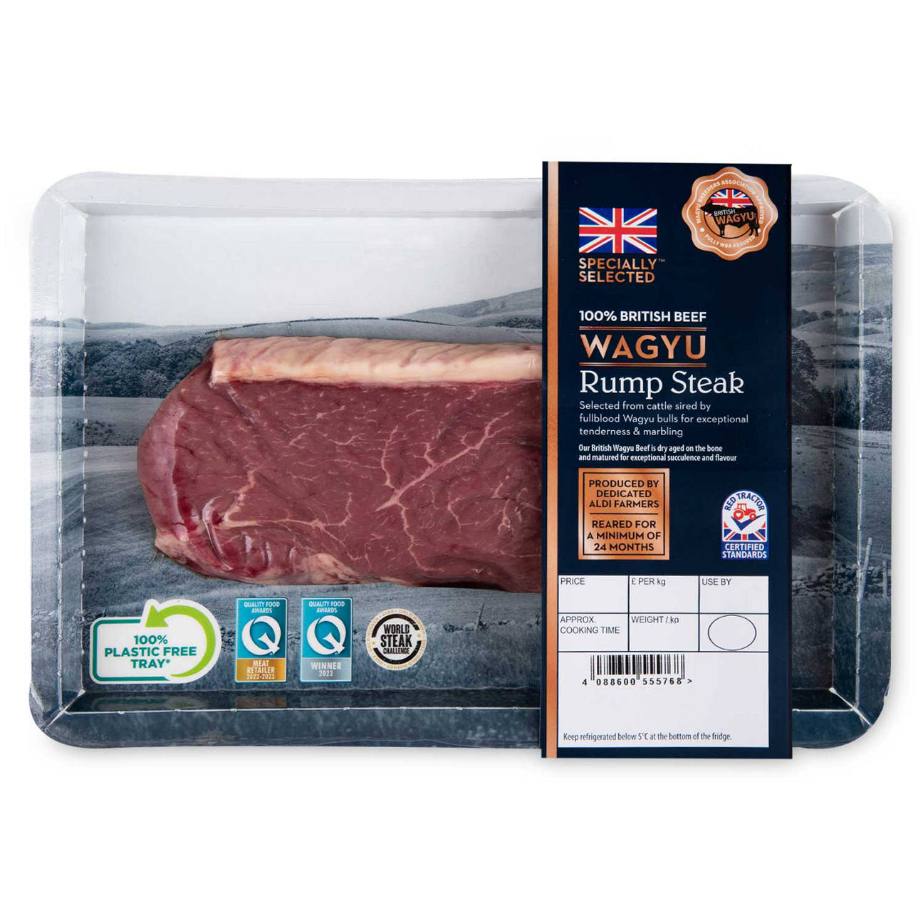 100% British Beef Wagyu Rump Steak | ALDI UK
