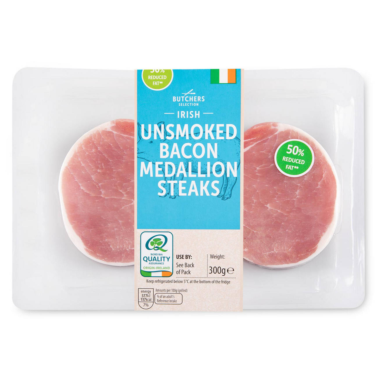 Irish Unsmoked Bacon Medallion Steaks | ALDI IE