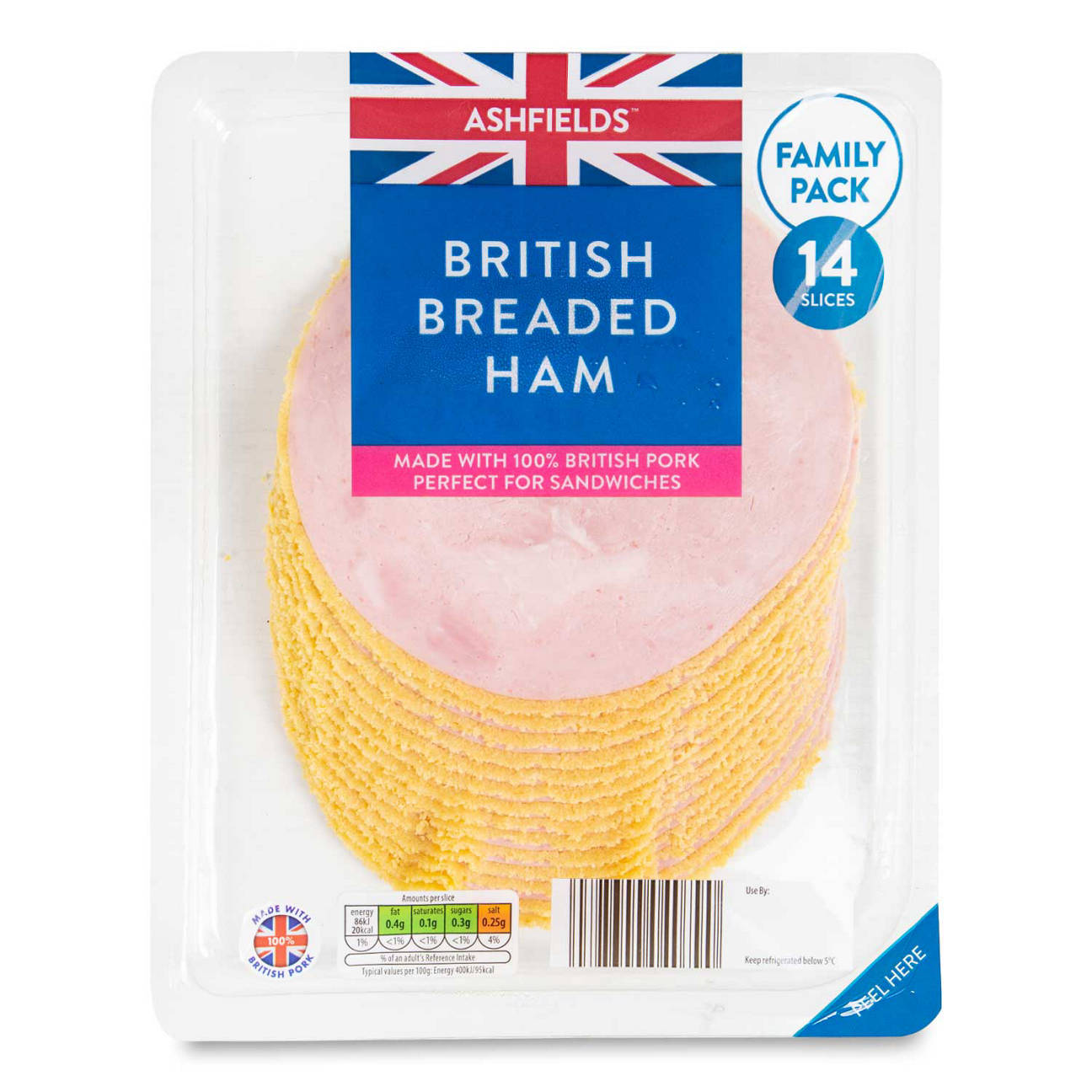 British Breaded Ham 14 Slices | ALDI UK