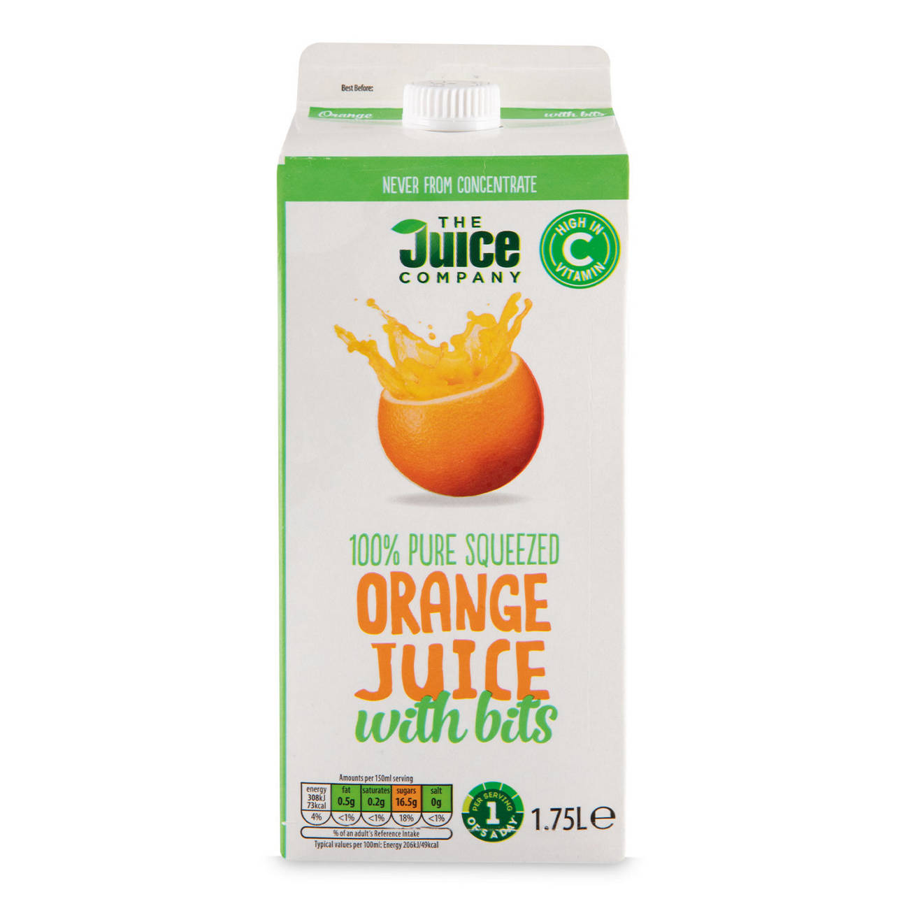 100% Pure Squeezed Orange Juice with Bits | ALDI IE