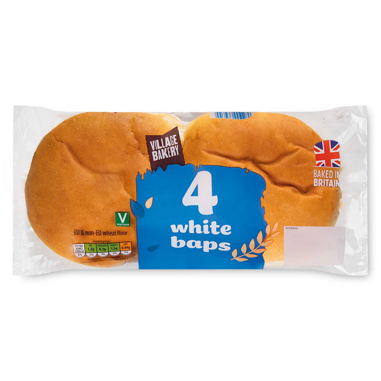 Soft White Large Baps | ALDI UK