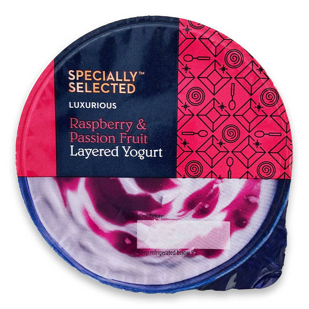 Raspberry & Passion Fruit Layered Yogurt | ALDI UK