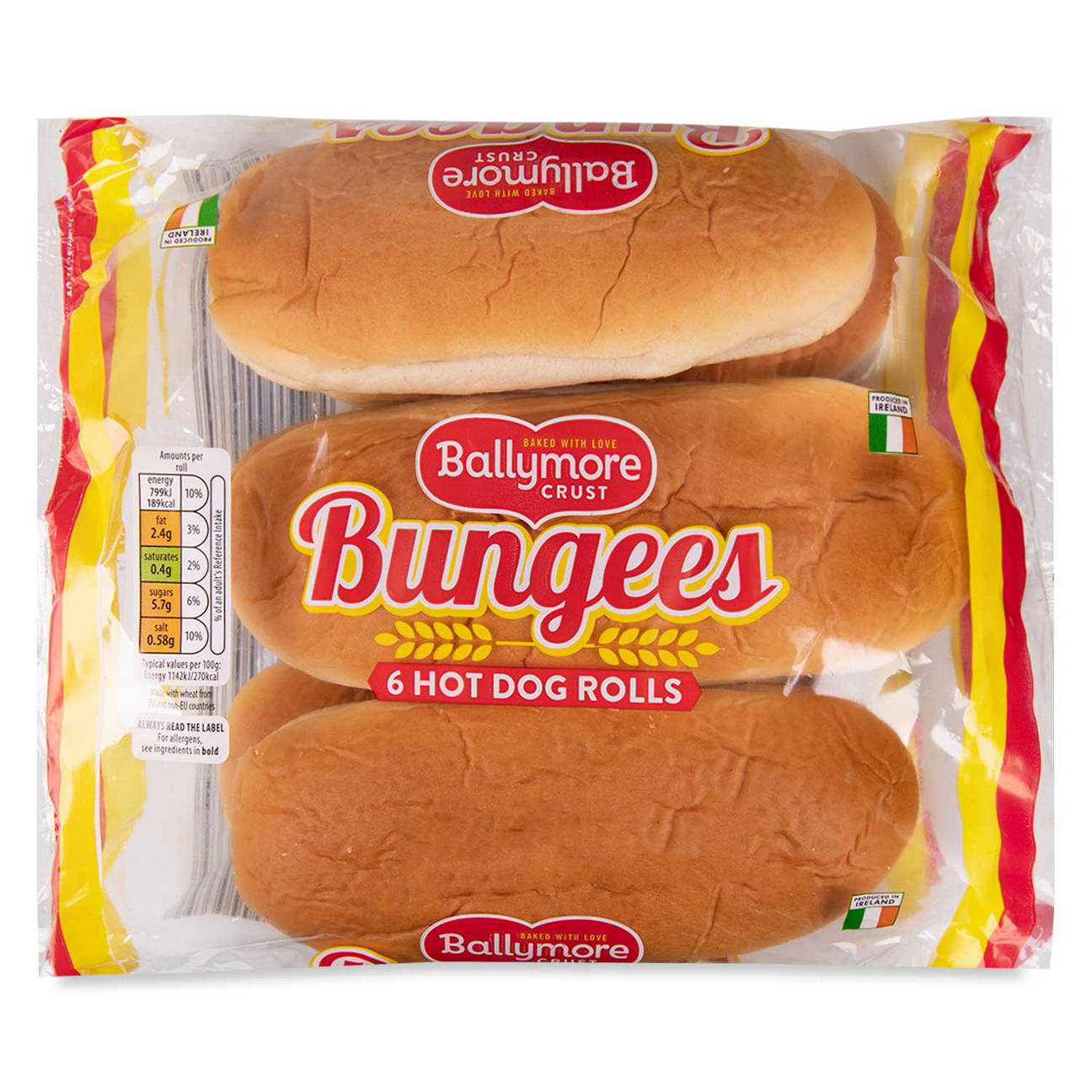 Bungees Hot Dog Rolls 6 Pack | ALDI IE