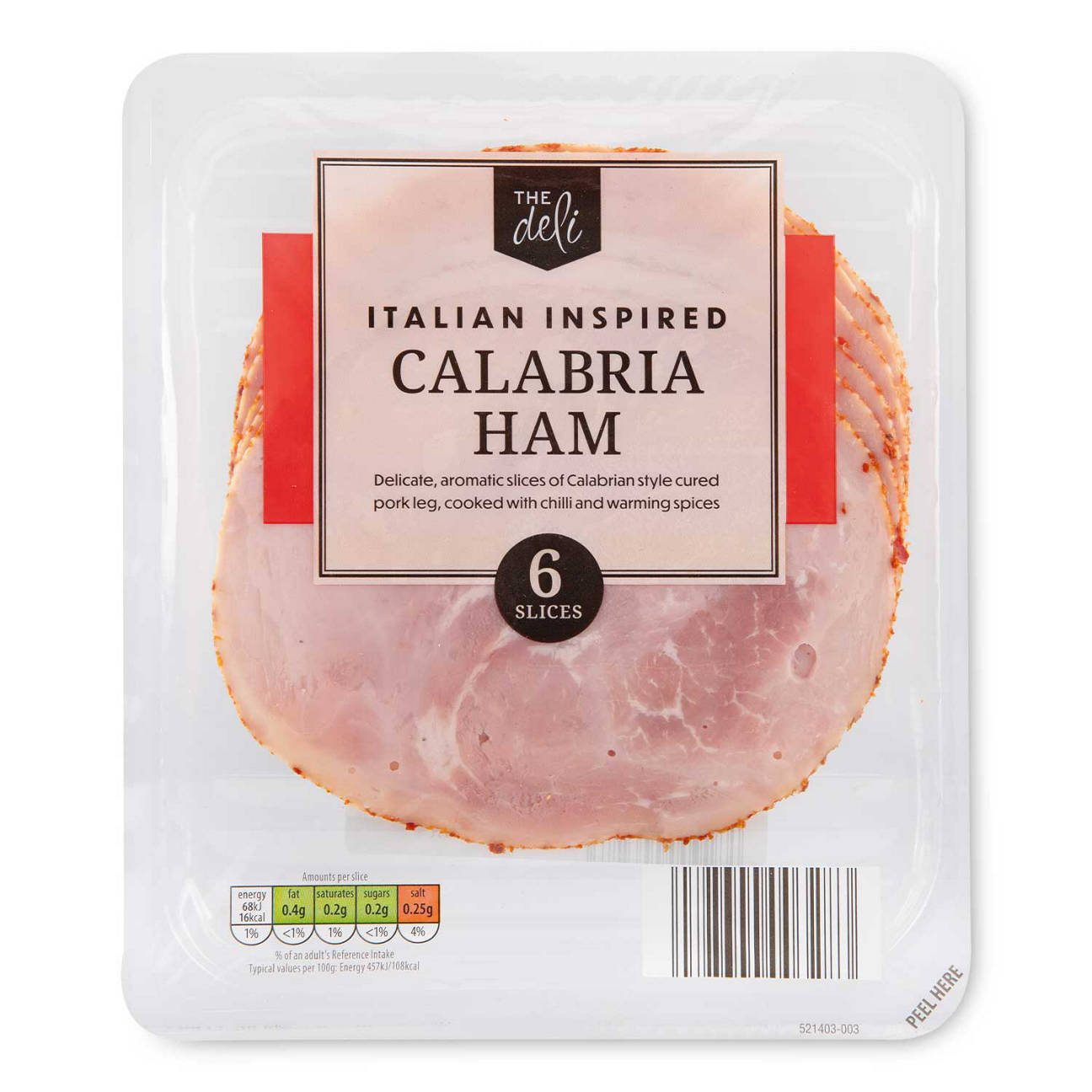 Italian Inspired Calabria Ham 6 Slices | ALDI UK