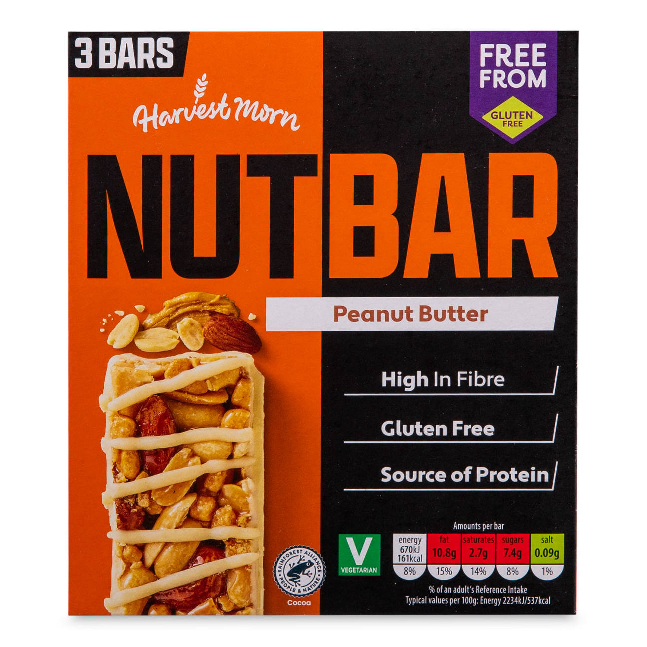 Peanut Butter Nut Bars 3 Pack | ALDI UK