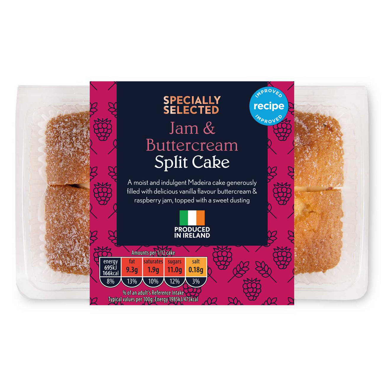Jam & Buttercream Split Cake | ALDI IE
