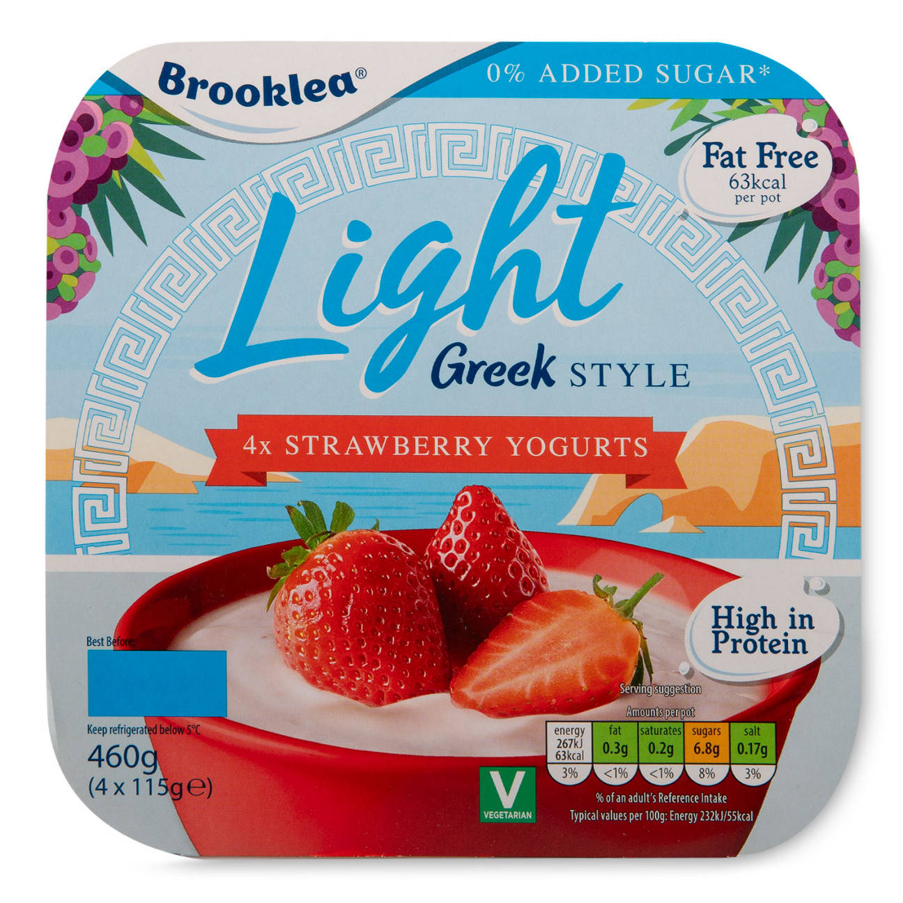Strawberry Greek Style Yogurt 4 Pack | ALDI UK