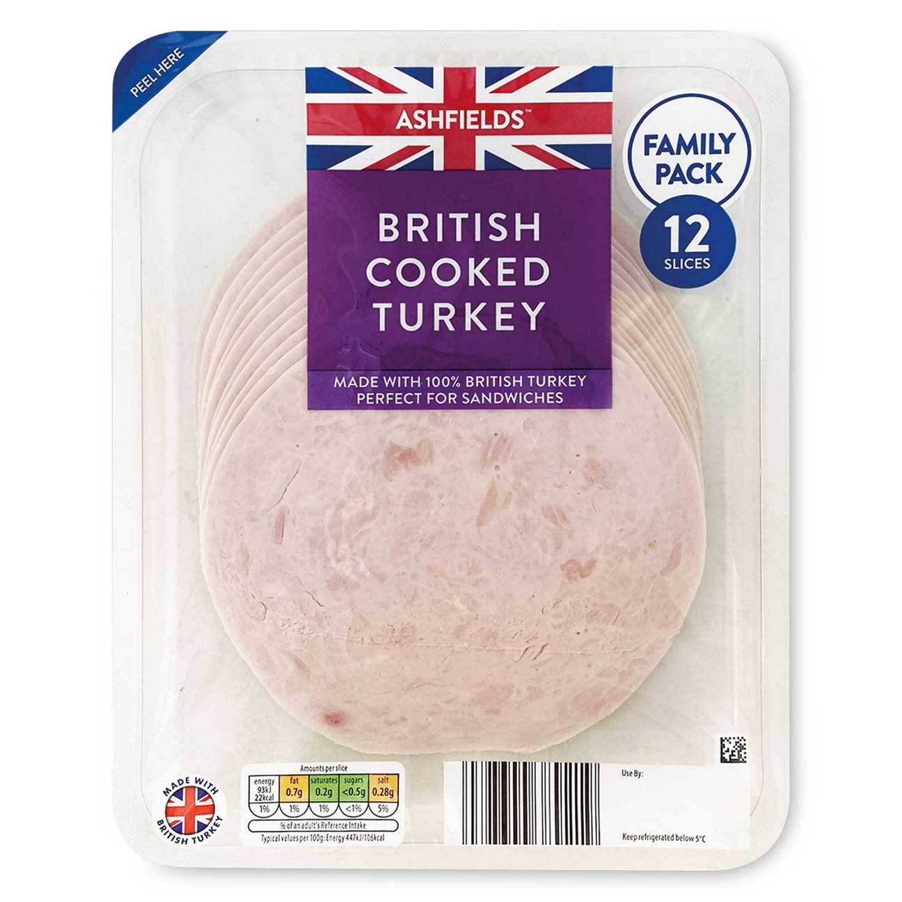British Cooked Turkey Family Pack 12 Slices | ALDI UK
