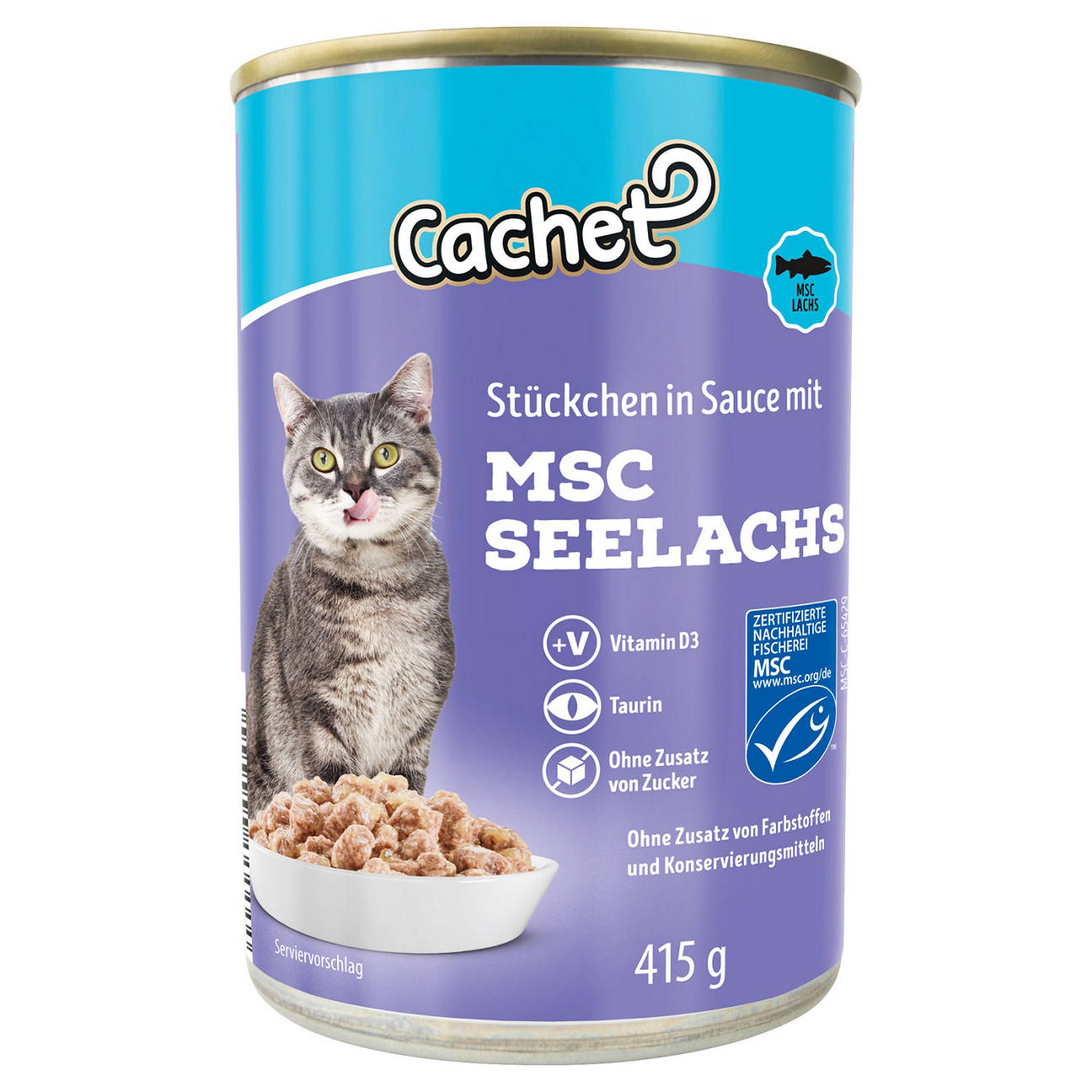 Katzenfutter Nass 415 g, Seelachs MSC