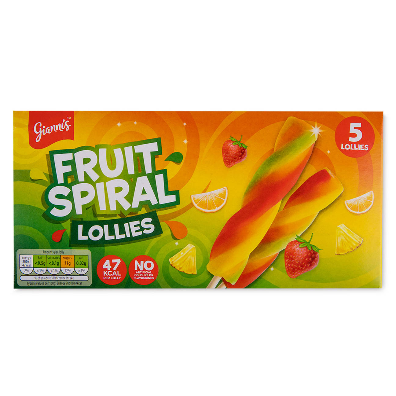 Fruit Spiral Ice Cream 5 Pack | ALDI UK