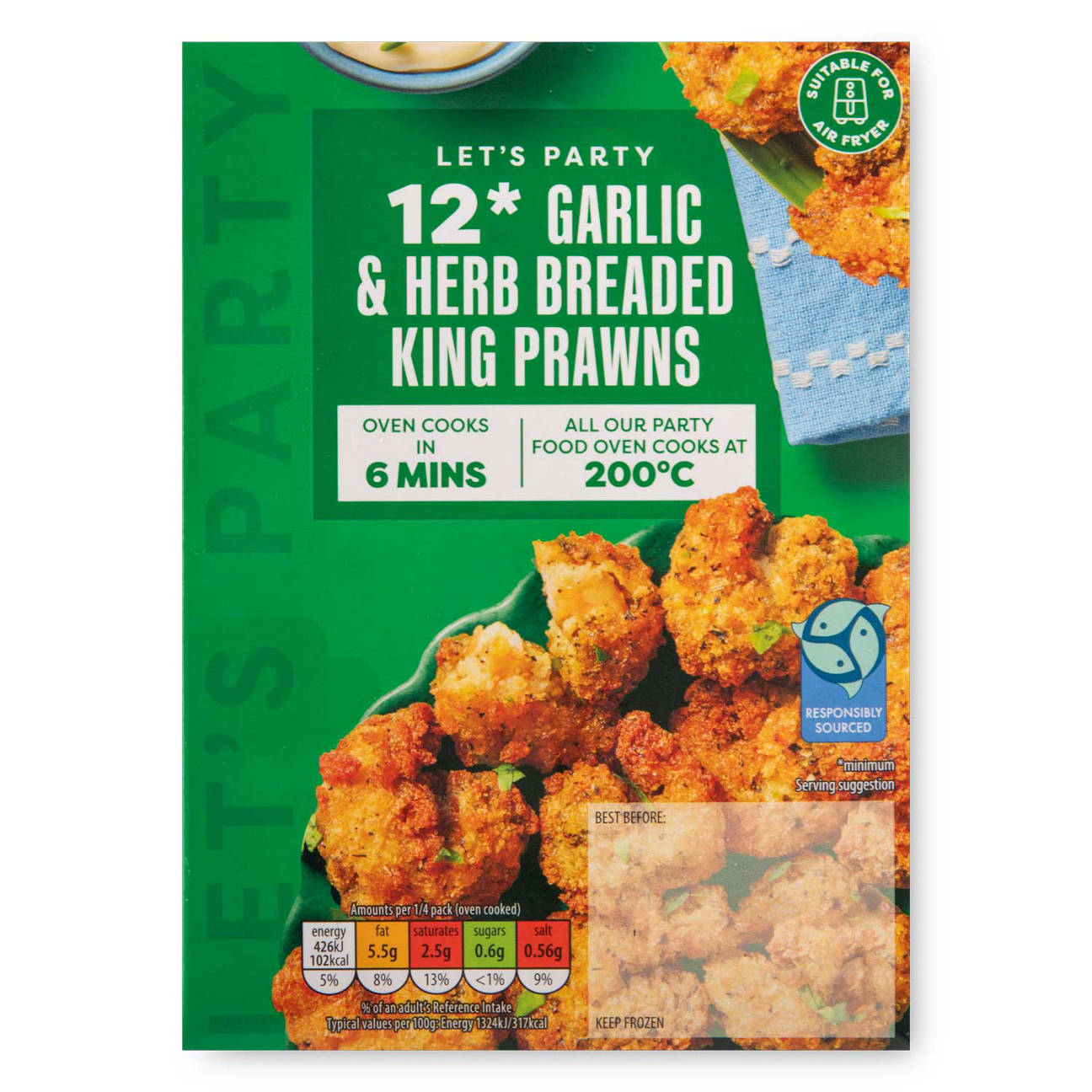 Garlic & Herb Breaded Prawns 12 Pack* | ALDI IE
