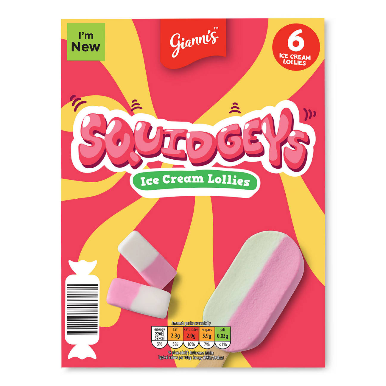 Squidgeys Ice Cream Lollies 6 Pack | ALDI UK