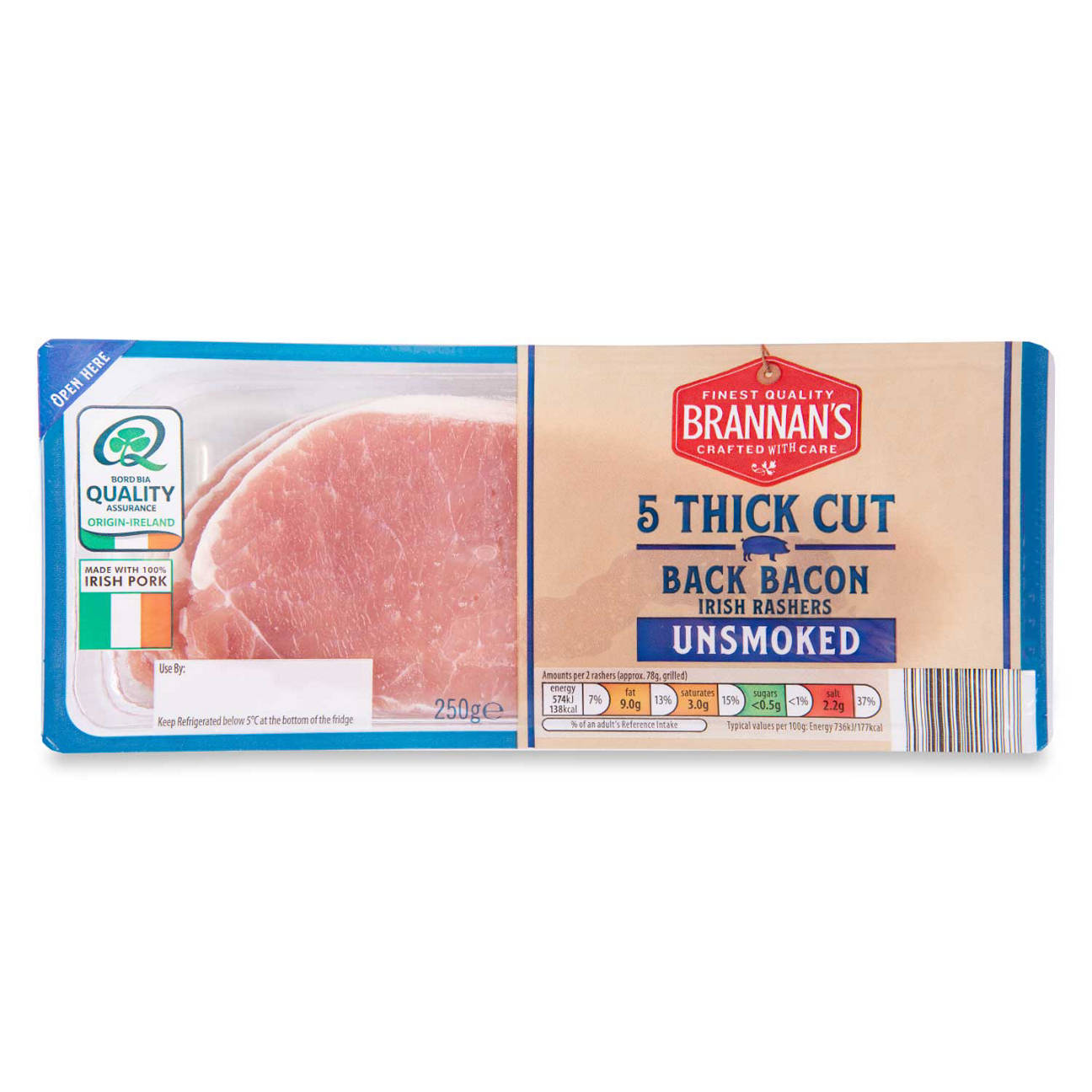 Irish Thick Cut Unsmoked Back Bacon 5 Pack | ALDI IE