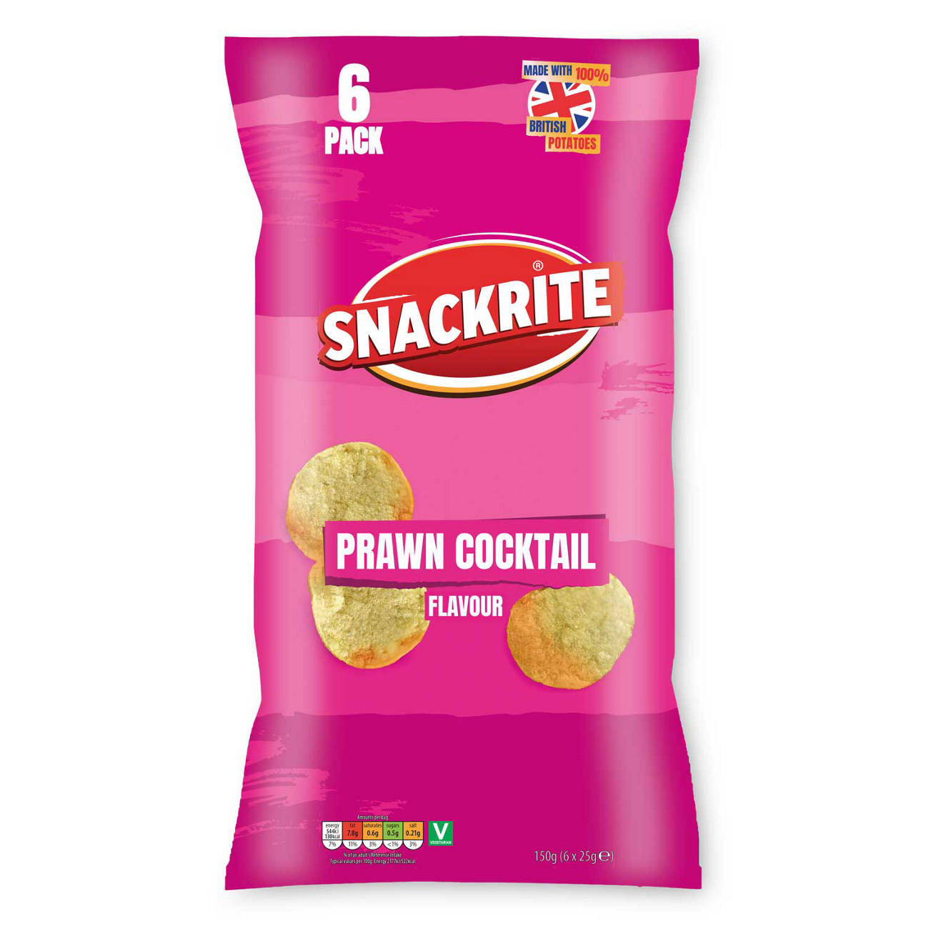 Prawn Cocktail Flavour Crisps 6 Pack | ALDI UK