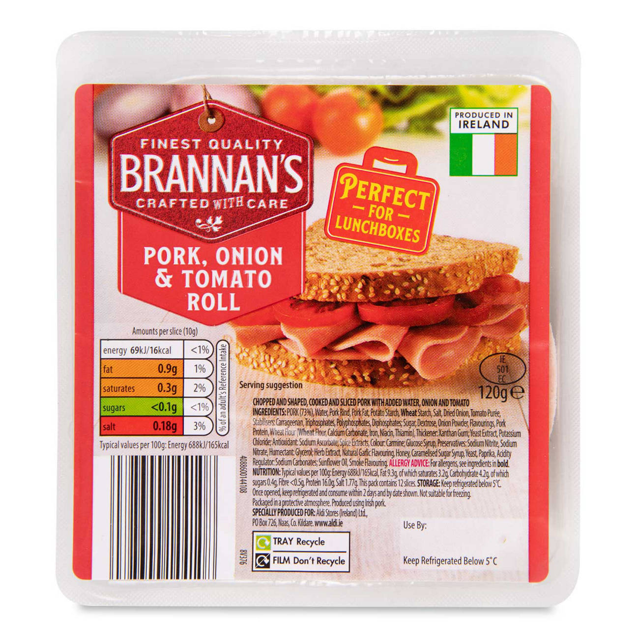 Pork, Onion & Tomato Roll | ALDI IE