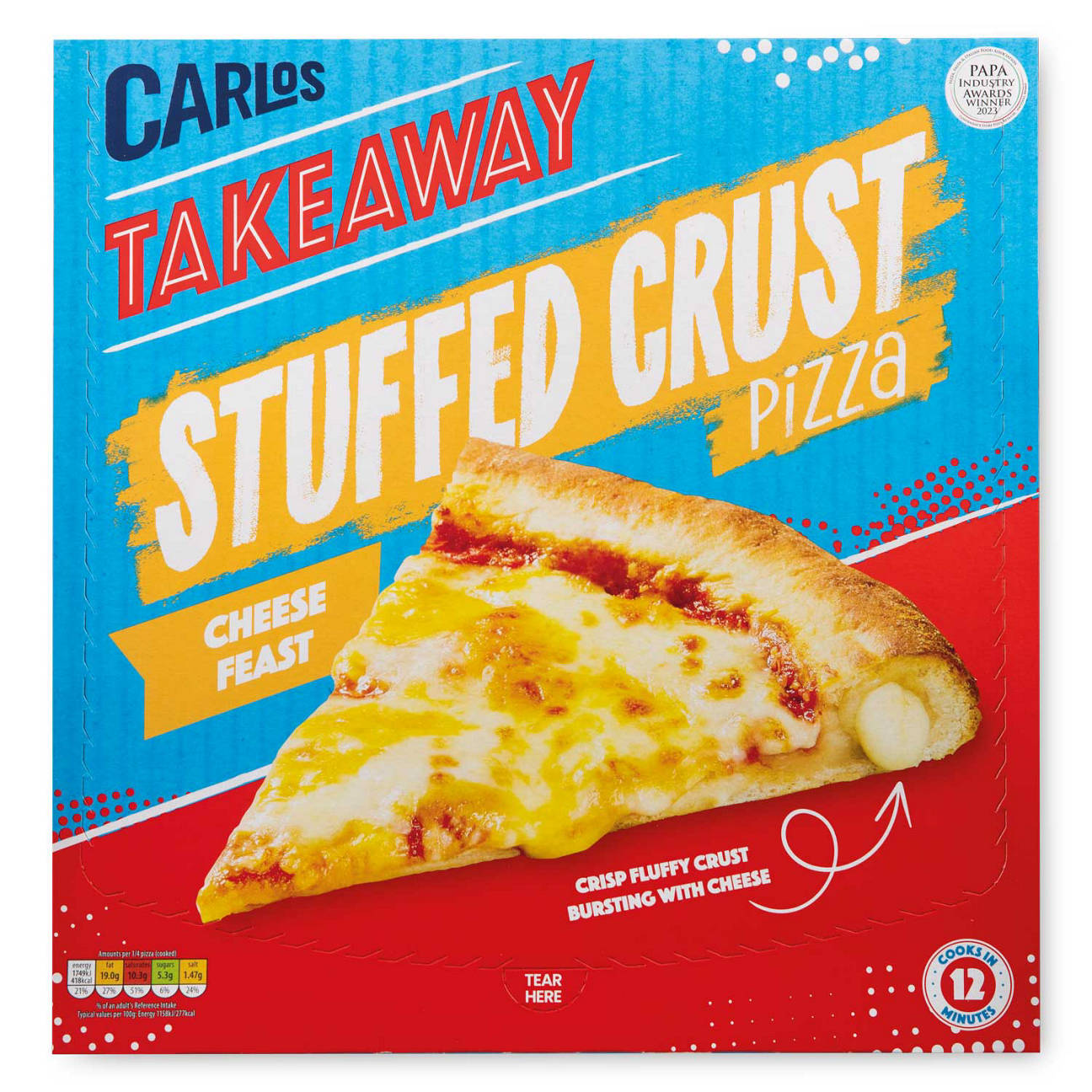 Takeaway Stuffed Crust Cheese Feast Pizza | ALDI UK