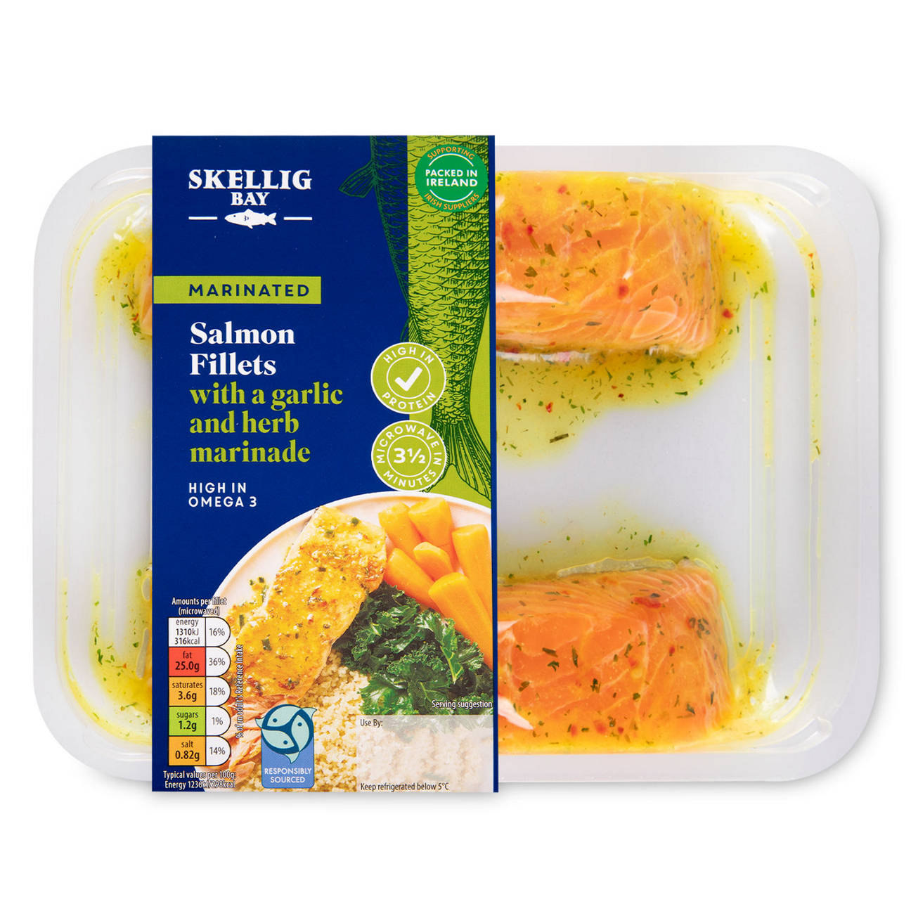 Salmon Fillets with a Garlic & Herb Marinade | ALDI IE