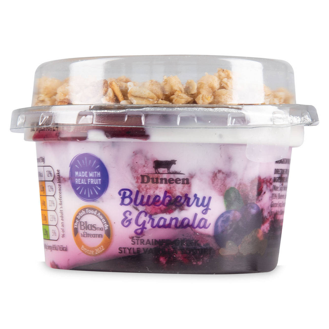 Blueberry & Granola Strained Greek Style Yogurt | ALDI IE