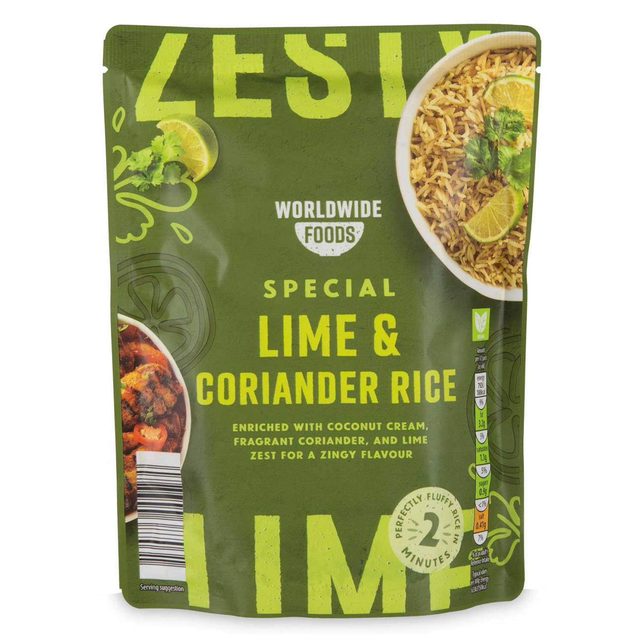 WORLDWIDE FOODS, RTH Rice Lime & Coriand, Lime & Coriandr | ALDI UK