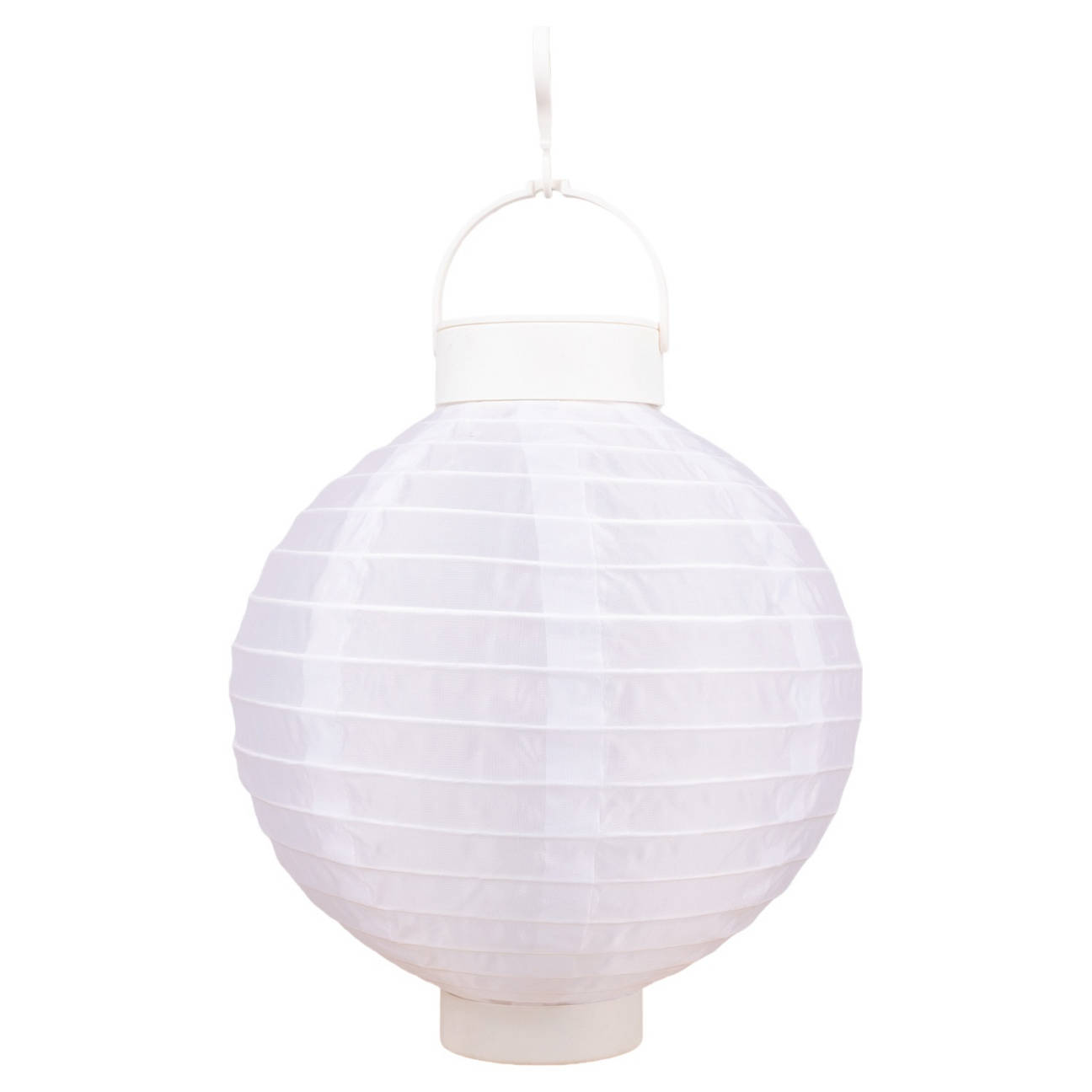 Solar-Lampion, Rund, Weiß