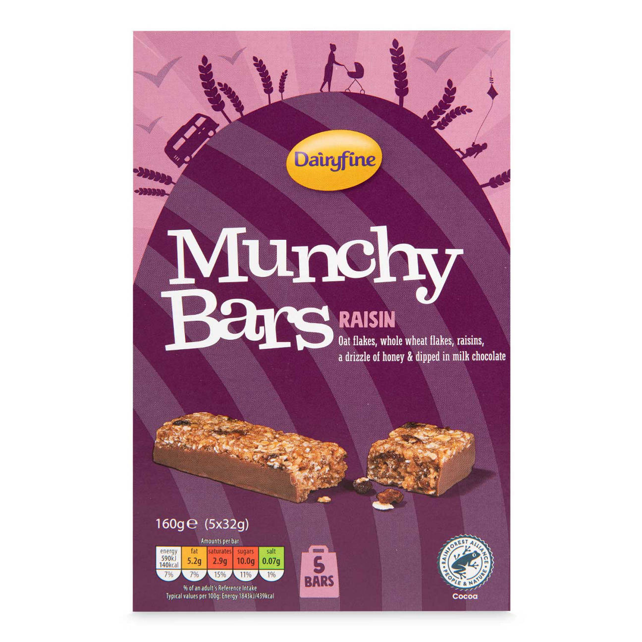 Raisin Munchy Cereal Bars 5 Pack | ALDI UK
