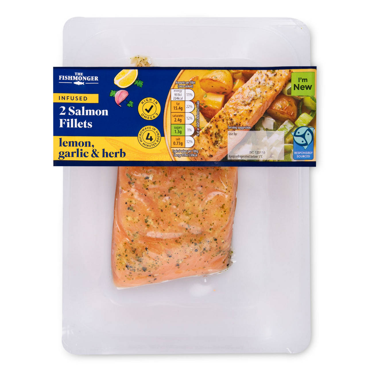 Garlic & Herb Infused Salmon Fillets 2 Pack | ALDI UK