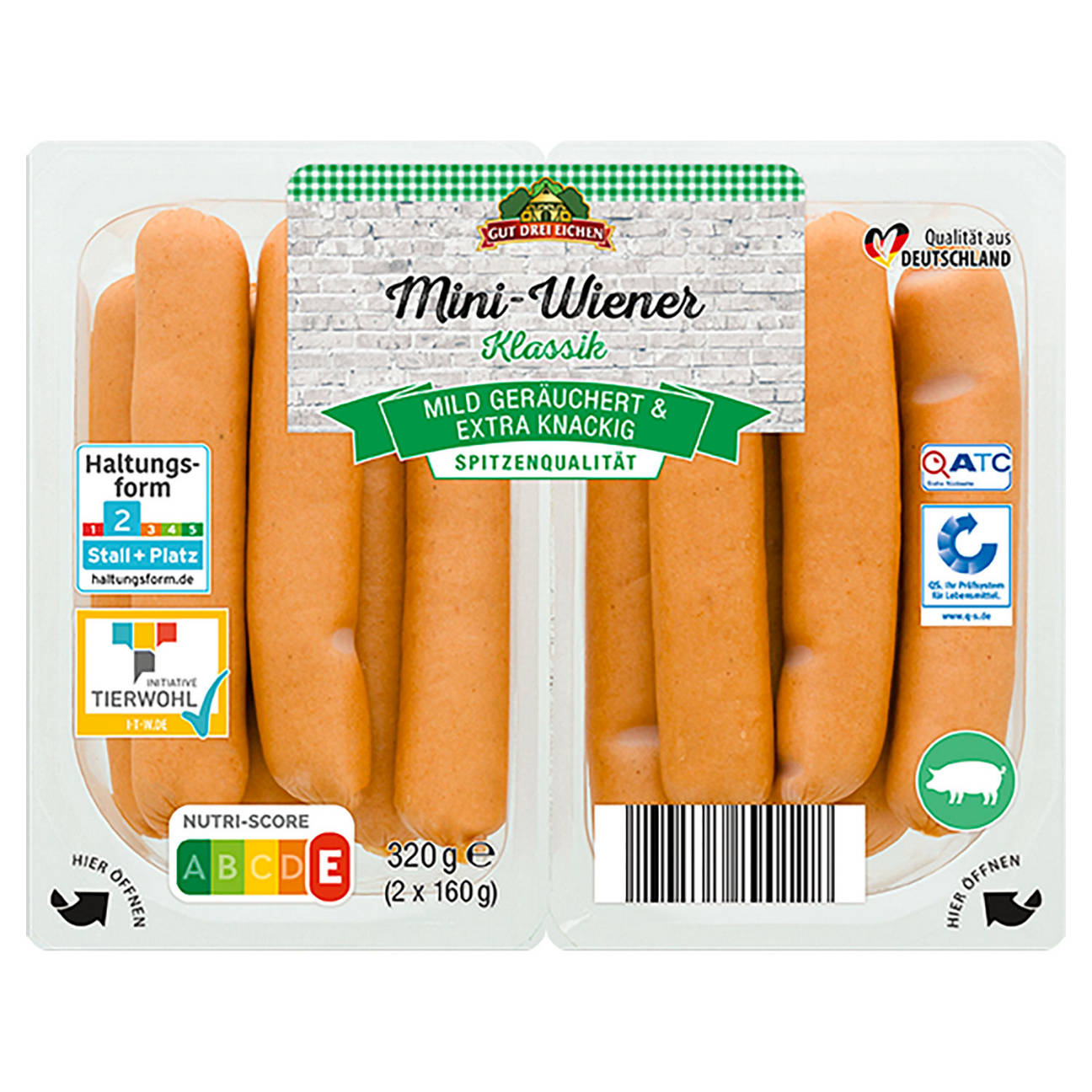 Mini Wiener 320 g, Natur