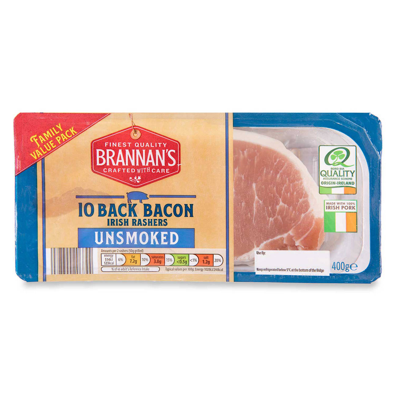 Unsmoked Back Bacon Rashers 10 Pack | ALDI IE