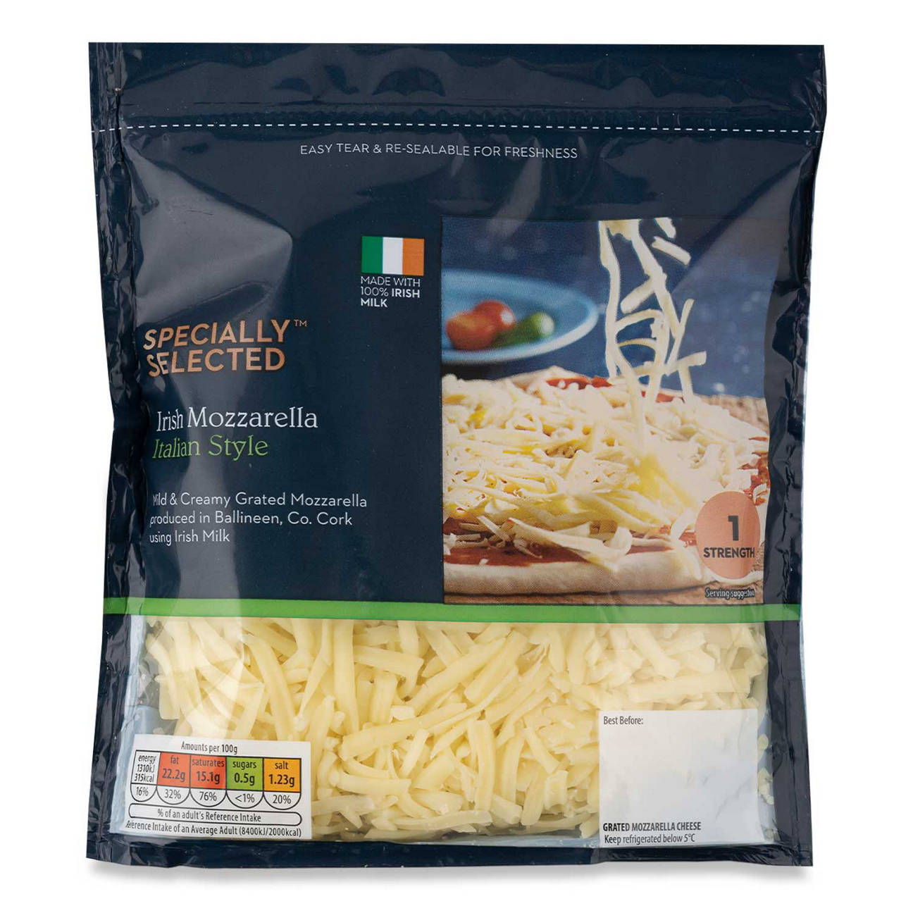 Grated Irish Mozzarella Italian Style Cheese | ALDI IE