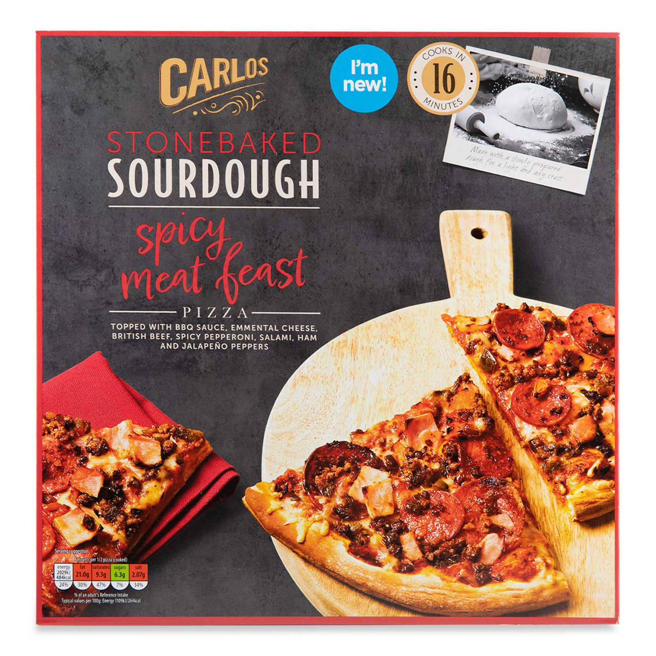 Spicy Meat Feast Stonebaked Sourdough Pizza | ALDI UK