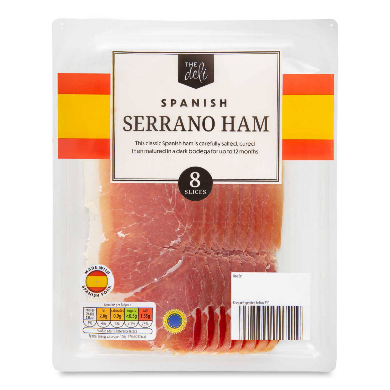 Spanish Serrano Ham 8 Slices | ALDI UK