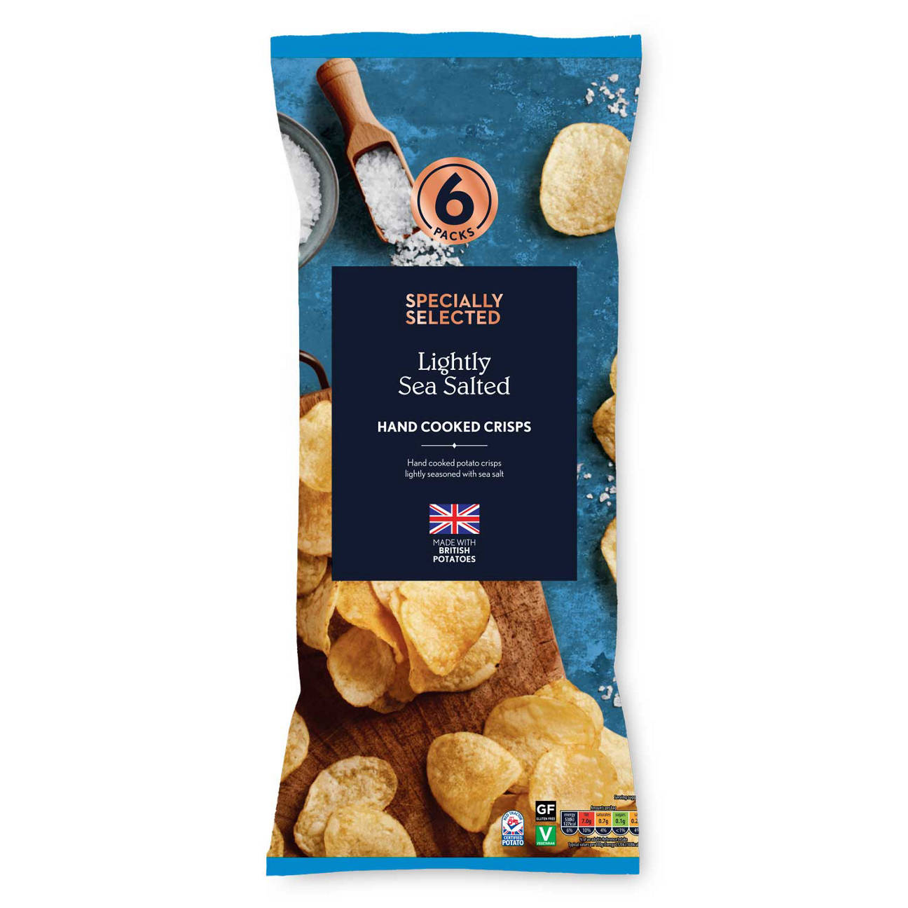 Lightly Sea Salted Hand Cooked Crisps 6 Pack | ALDI UK