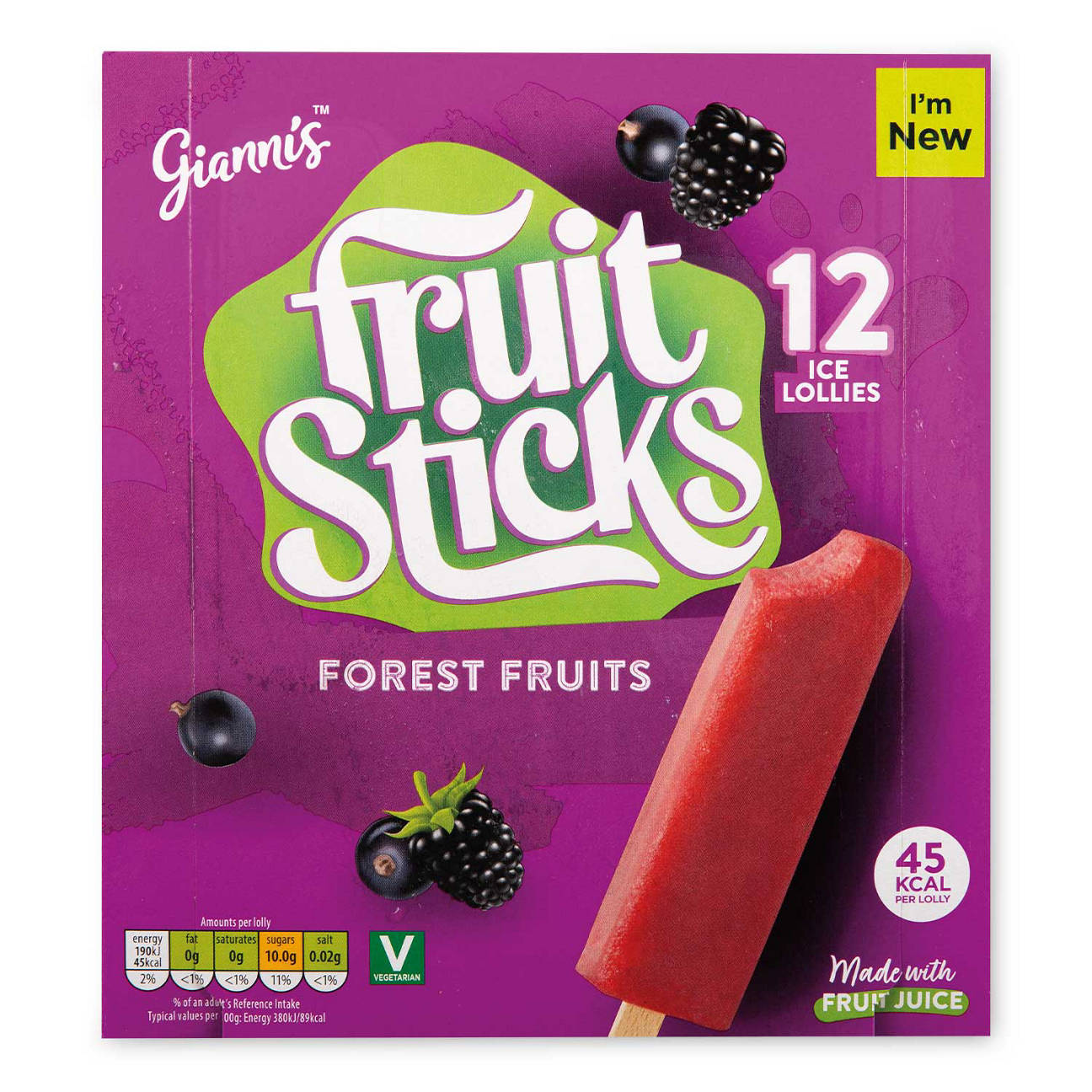 Forest Fruit Sticks Ice Lollies 12 Pack | ALDI UK